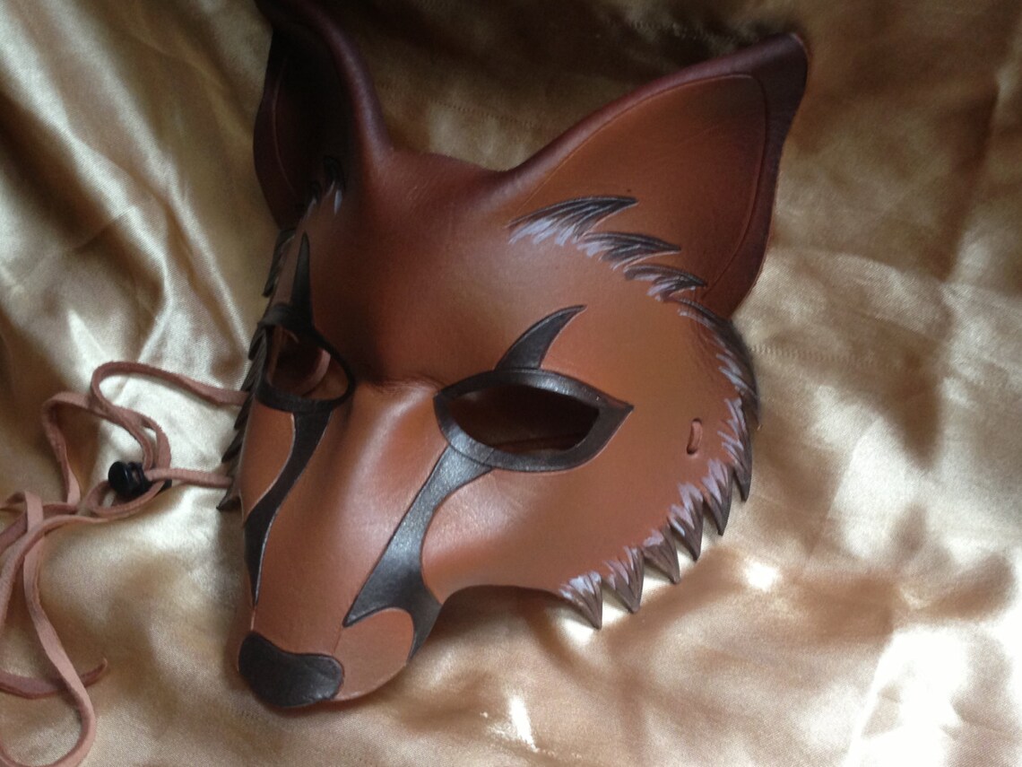 FOX Mask Leather Mask by Faerywhere - Etsy