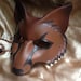 FOX Mask, Leather Mask by Faerywhere - Etsy