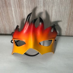 Child’s Size Fire Pixie Mask, Leather Mask by Faerywhere - Etsy