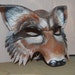 Wolf Mask, Brown Timber Wolf Mask, Big Bad Wolf Leather Mask, Hand ...