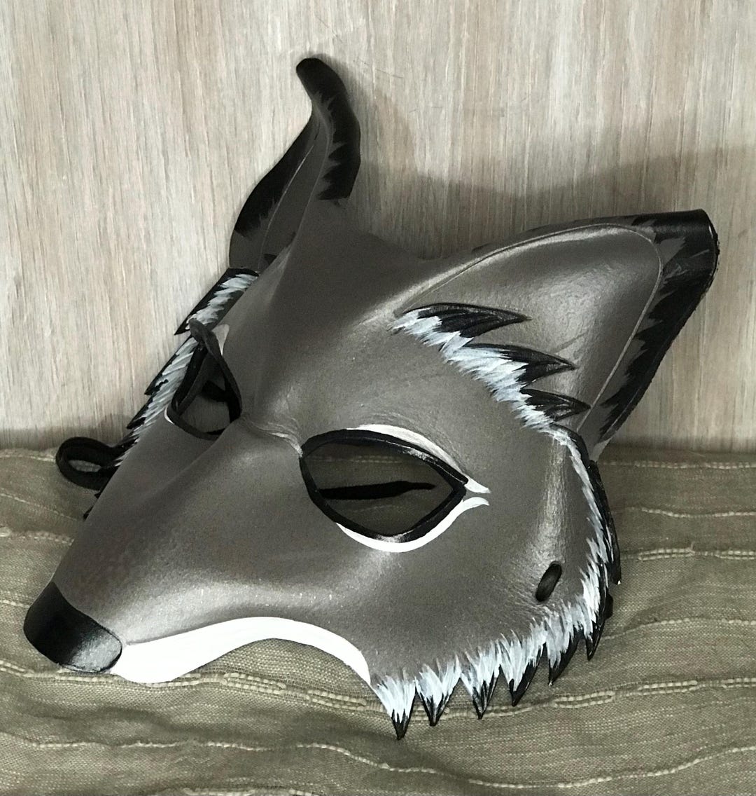 Coyote Mask, Grey or Brown Color Choice, Mardigras Gras Animal Mask ...