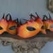 FIRE MASK FLAME Mask, Fire Pixie, Leather Mask, Create Your Own Unique ...