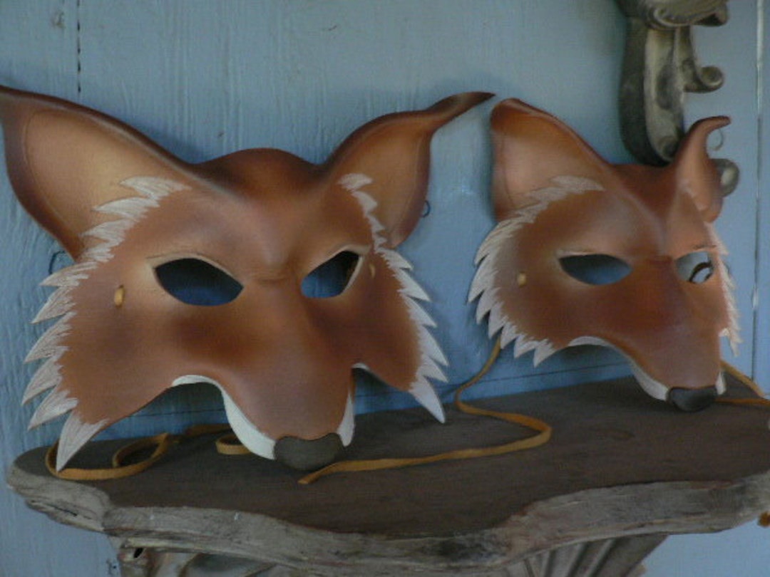Mr and Mrs Fox, Fantastic Mr Fox, Leather Masks for Two, Couples Theme ...