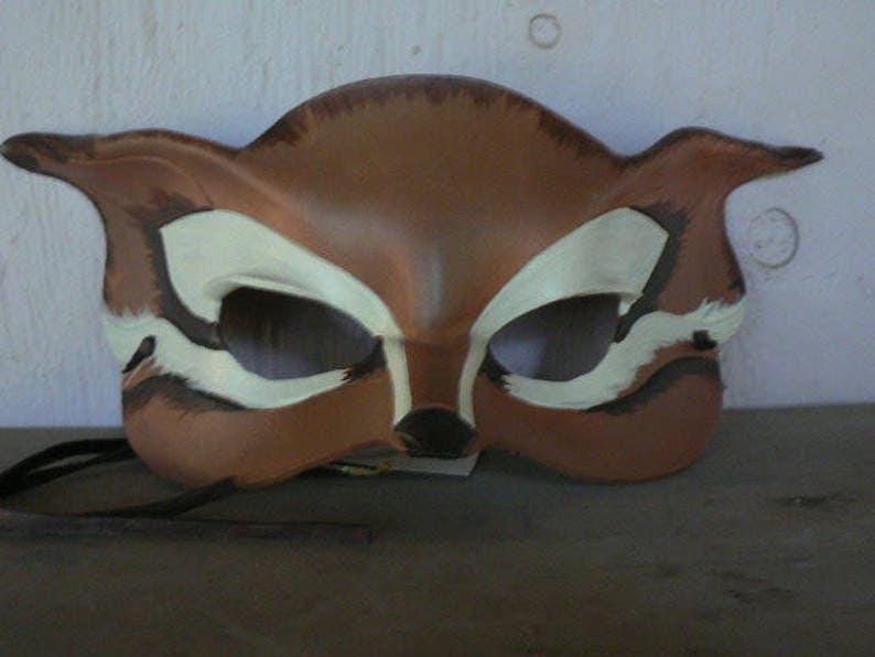 Chipmunk Cute Forest Critter Mask Chipmunk Leather Mask by - Etsy