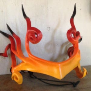 Fire Headpiece, Spikey Firey Crown, Leather Head Piece by Faerywhere - Etsy