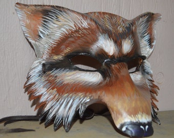 Painted Wolf Mask - Etsy
