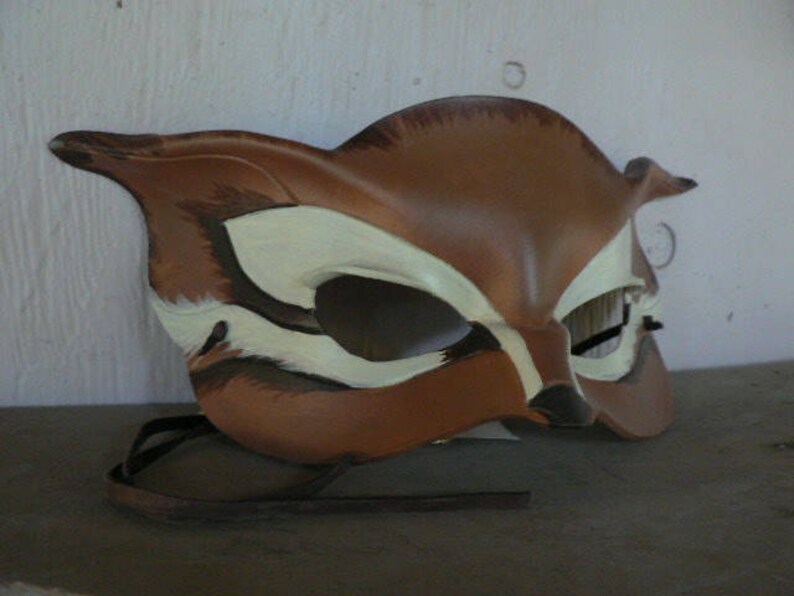 Chipmunk Cute Forest Critter Mask Chipmunk Leather Mask by - Etsy