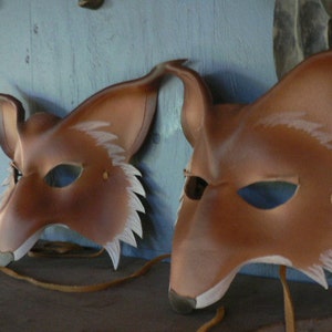 Mr and Mrs Fox, Fantastic Mr Fox, Leather Masks for Two, Couples Theme ...