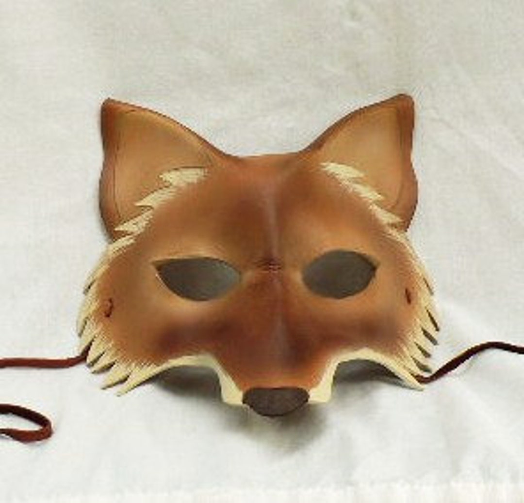 FOX Mask, Leather Mask by Faerywhere - Etsy