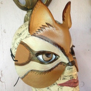 CHIPMUNK MASK, Adorable Tiny Creature Mask, Forest Friend Mask, Leather ...