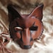 FOX Mask, Leather Mask by Faerywhere - Etsy