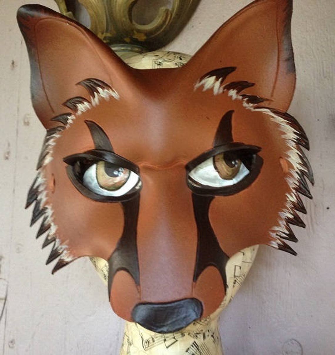 FOX Mask Leather Mask by Faerywhere - Etsy