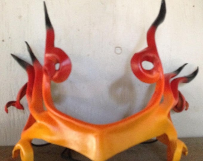 Fire Headpiece Spikey Firey Crown Leather Head Piece by - Etsy