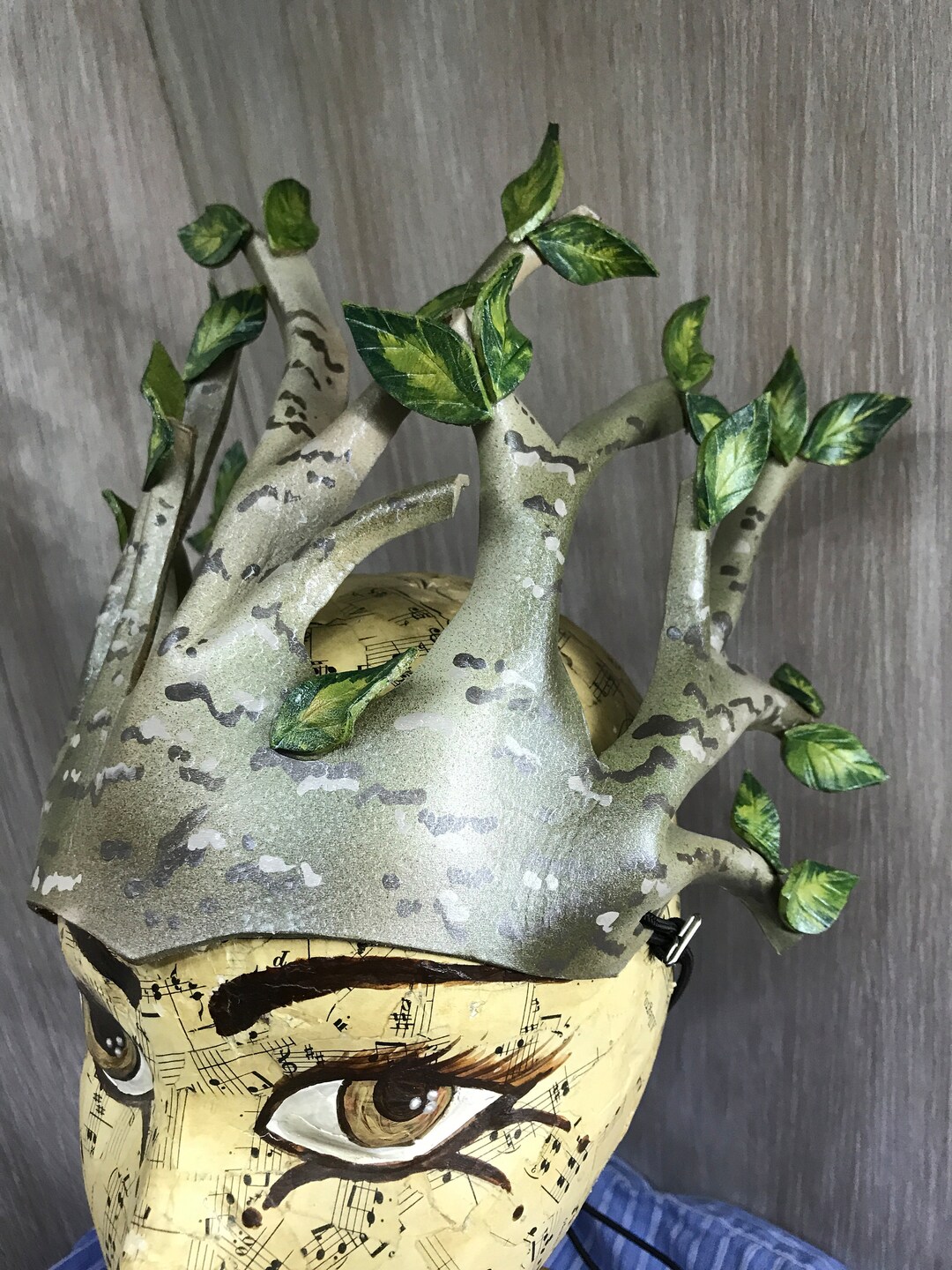 Forest Nymph Costume Crown, Driad Headpiece,leather Birch Tree ...