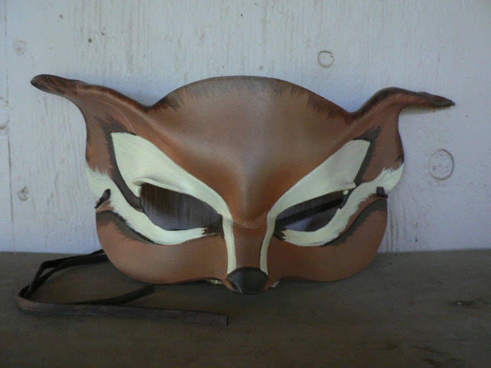 Chipmunk, Cute Forest Critter Mask, Chipmunk Leather Mask by Faerywhere ...