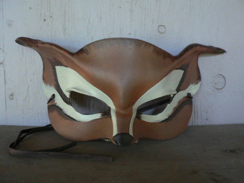 Chipmunk Cute Forest Critter Mask Chipmunk Leather Mask by - Etsy