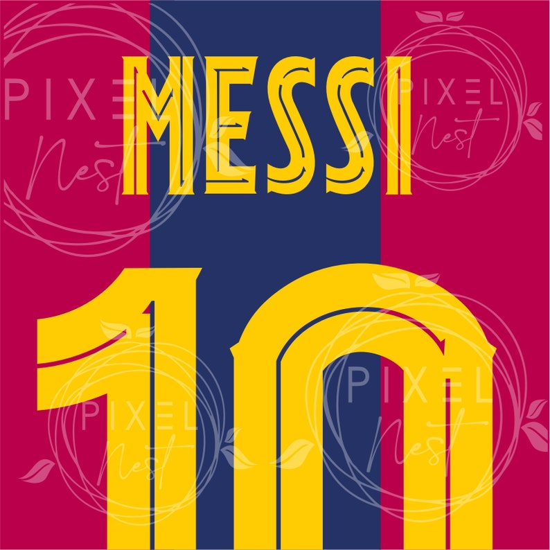 Set of 4 Lionel Messi Poster, Printable Messi, number 10 Messi, Poster ...