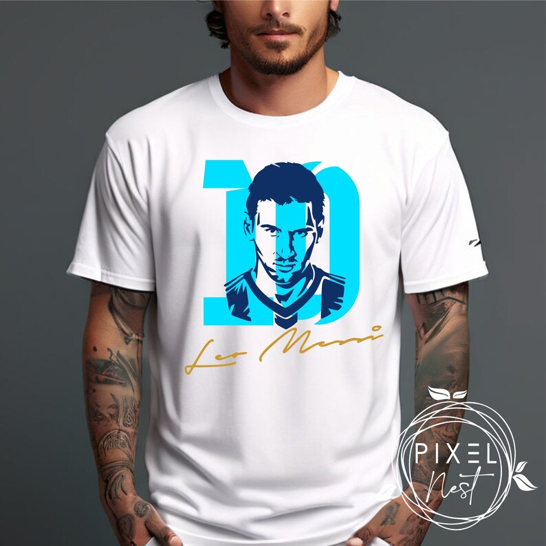Lionel Messi 10 Svg, Bundle of International Club Logo's and Number 10 ...