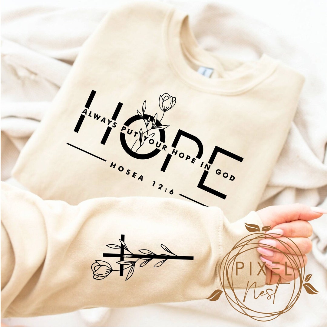 Hope Svg, Hope Always Put Your Hope in God Svg, Png, Religious Quotes ...