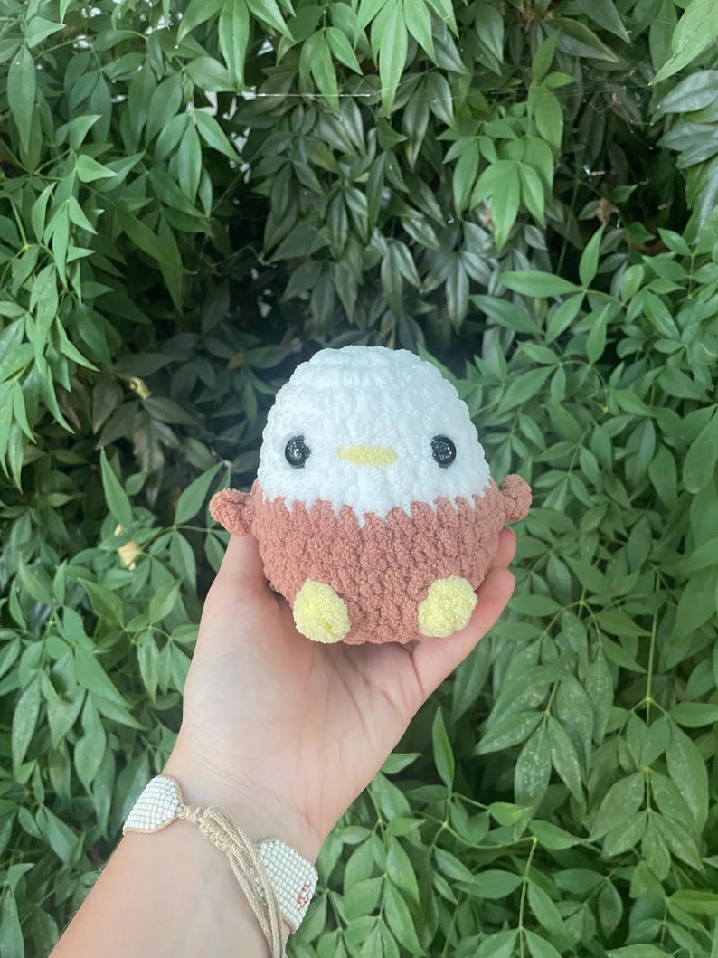 Hand-crocheted Baby Eagle Plushie - Etsy