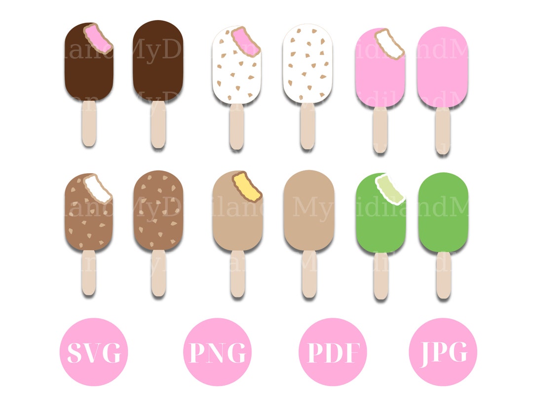 Popsicle Bundle Svg, Ice Cream Svg, Popsicle Clipart, Cut File, Lolly ...