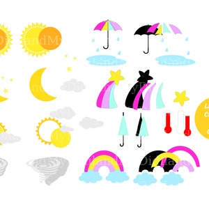 Weather SVG Bundle, Weather Svg Files, Weather Cutting Files for Cricut ...