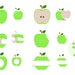 INSTANT Download, Green Apple Svg Cut File, Apple Svg, Apple Clipart ...