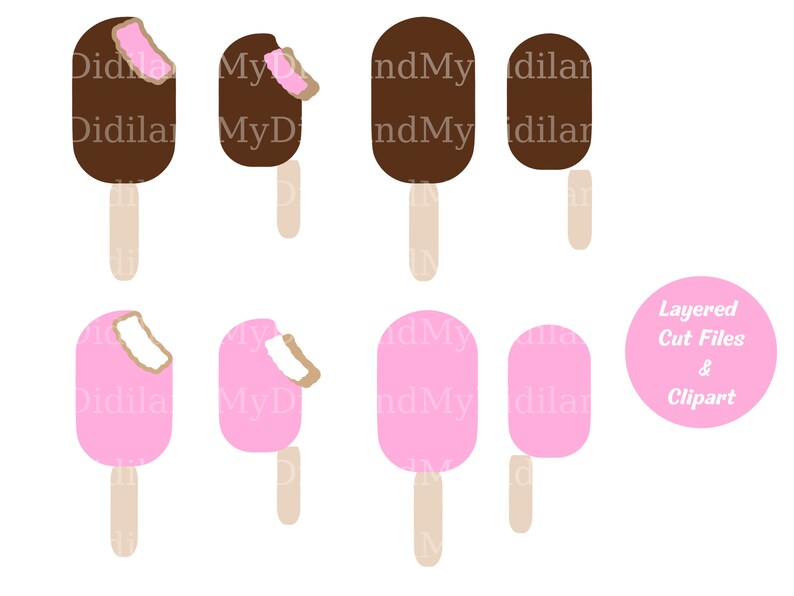 Popsicle Bundle Svg, Ice Cream Svg, Popsicle Clipart, Cut File, Lolly ...
