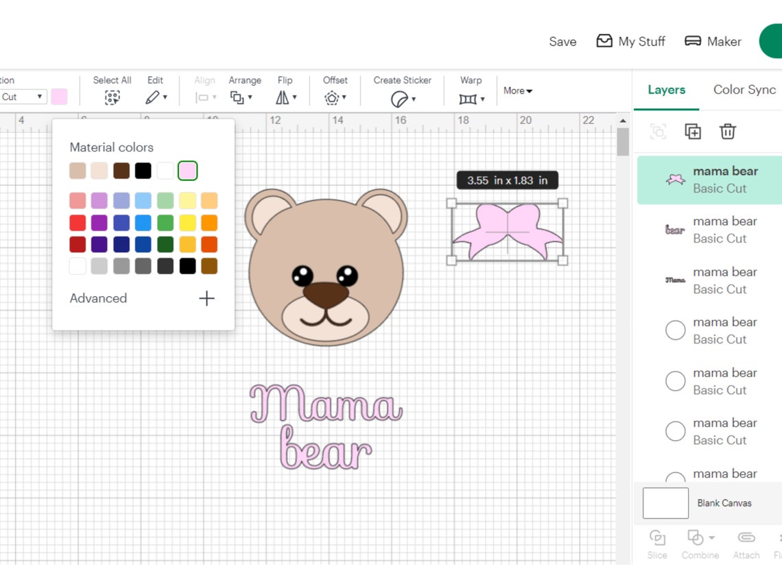 Mama & Baby Bear Girl Svg, Mama Bear Svg Png, Baby Bear Svg, Teddy Bear ...