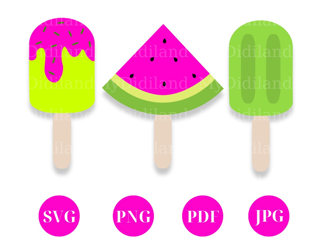 Popsicle Svg, Ice Cream Bundle, Clipart, Summer, Ice Lolly Svg Png ...