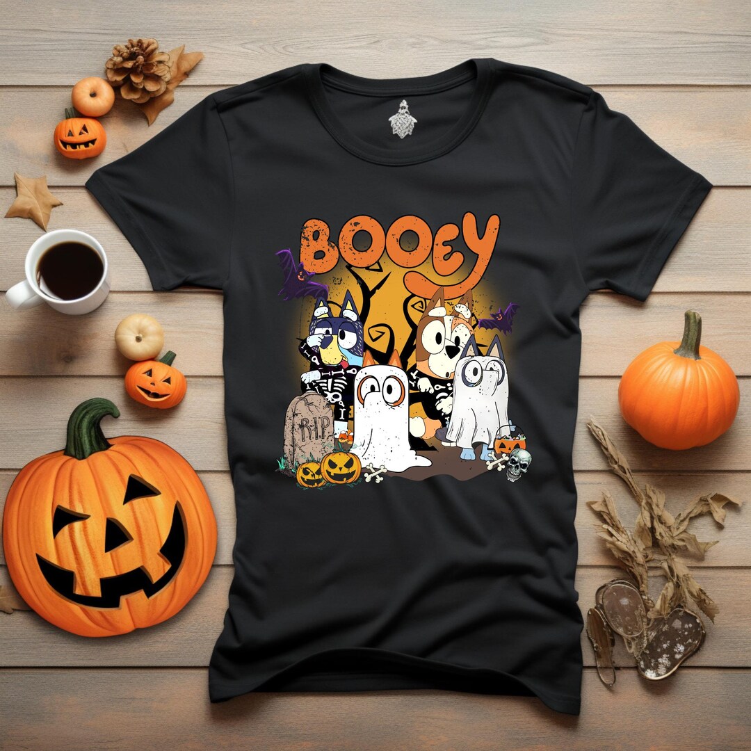 Booey Bluey Halloween T Shirt, Bluey T-shirt, Halloween T-shirt, Unisex ...