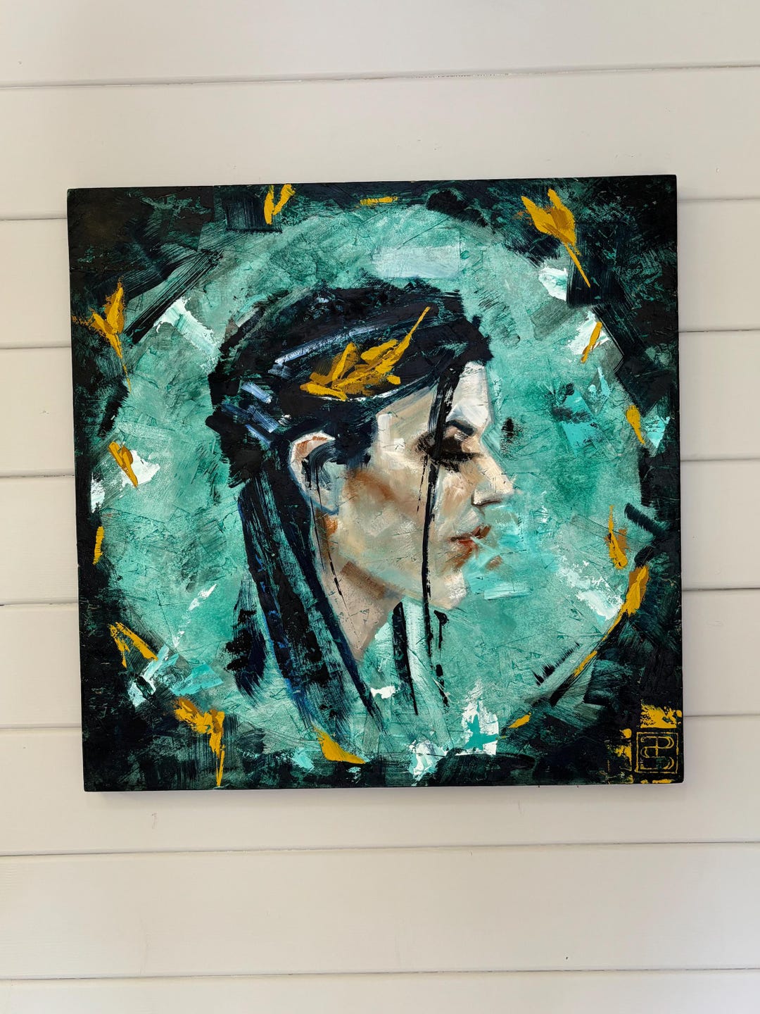 Jungle Diva, Abstract Art, Side View Portrait, Wall Decor, Home Decor ...
