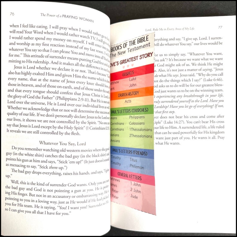 Printable Books of the Bible Bookmarks, Bookmarks for Bible, Color Code ...