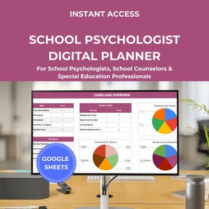 Buy School Psychologist Planner: Digital IEP Tracker, Caseload ...