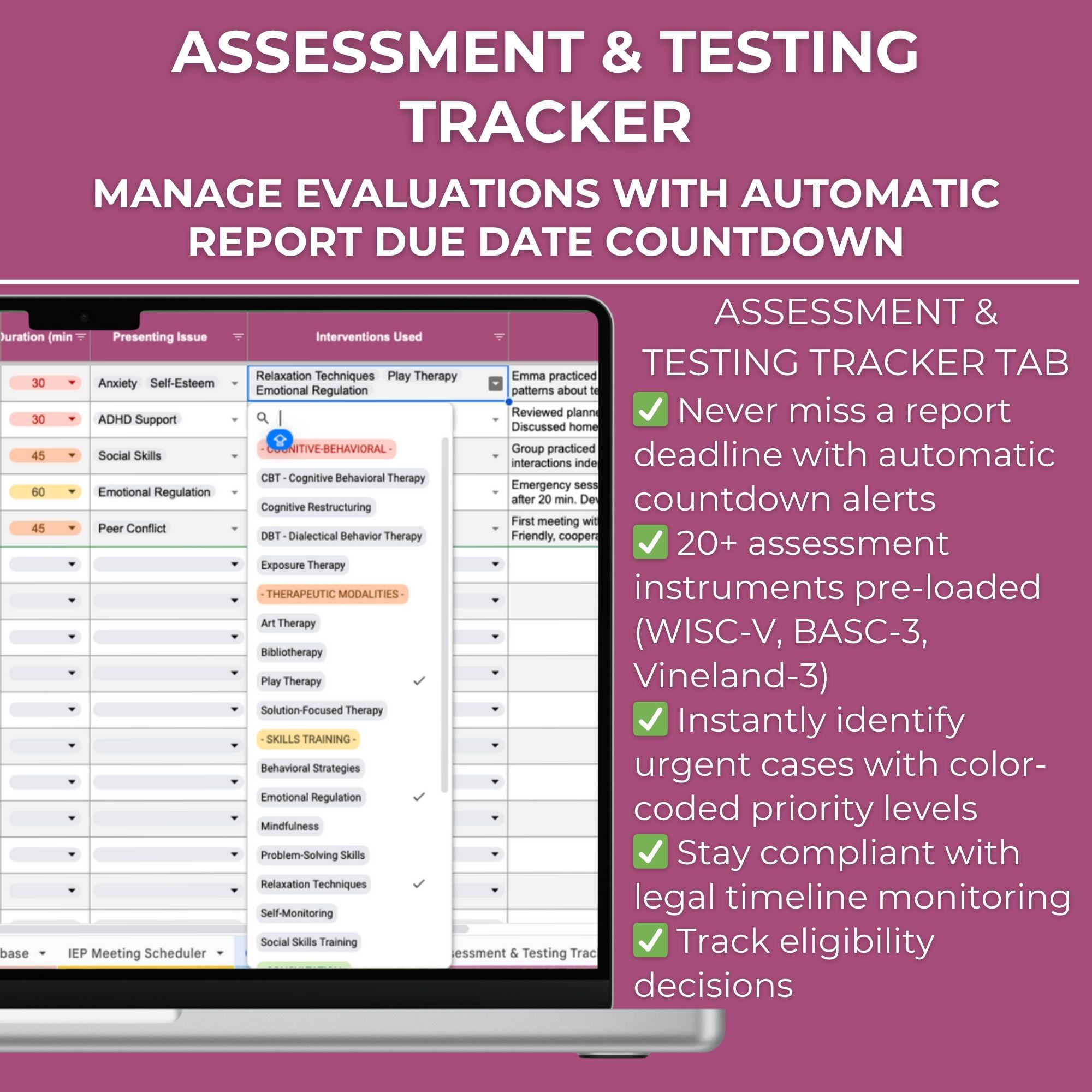 Buy School Psychologist Planner: Digital IEP Tracker, Caseload ...