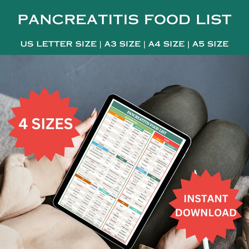 Pancreatitis Diet: Pancreatitis Food List, Printable Food List With ...