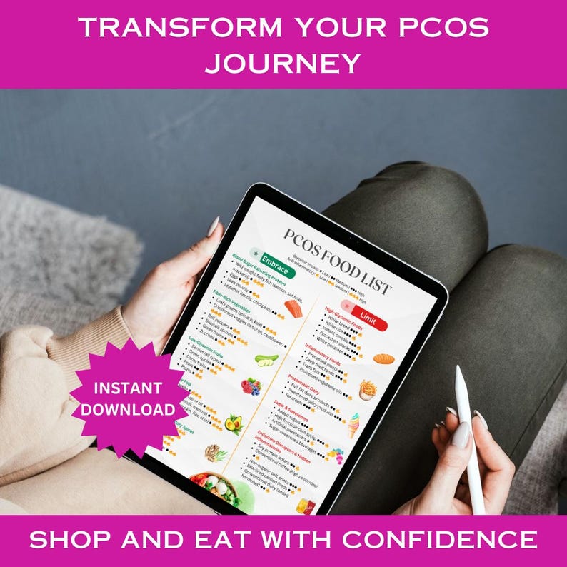 PCOS Food List and Diet Guide: Anti-inflammatory, Low Glycemic Foods ...