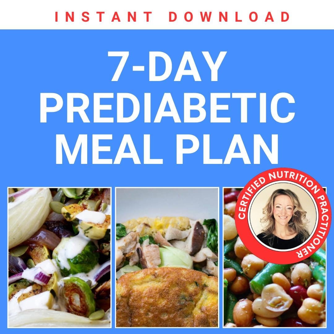Prediabetic Meal Plan: 7-day Pre Diabetes Diet Plan With Low Glycemic ...