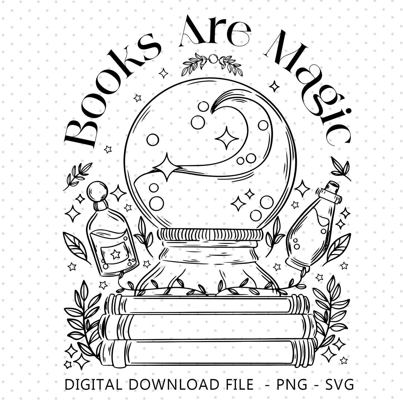 Books Are Magic PNG, Magical Book SVG, Books Are Magic Design, Magic ...