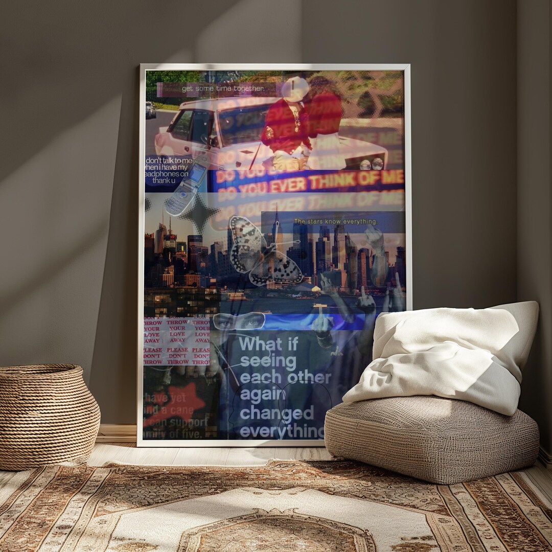 Magazine Cutout Wall Art | Pinterest-inspired Collage | Aesthetic ...