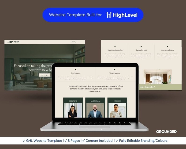 Gohighlevel Website Template | Crisp, Modern, Professional, Neutral ...