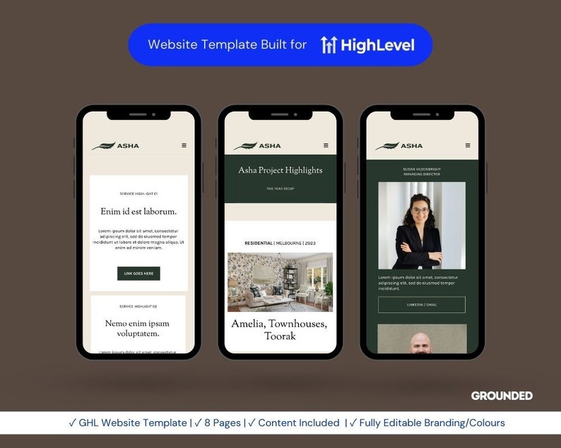 Gohighlevel Website Template | Crisp, Modern, Professional, Neutral ...