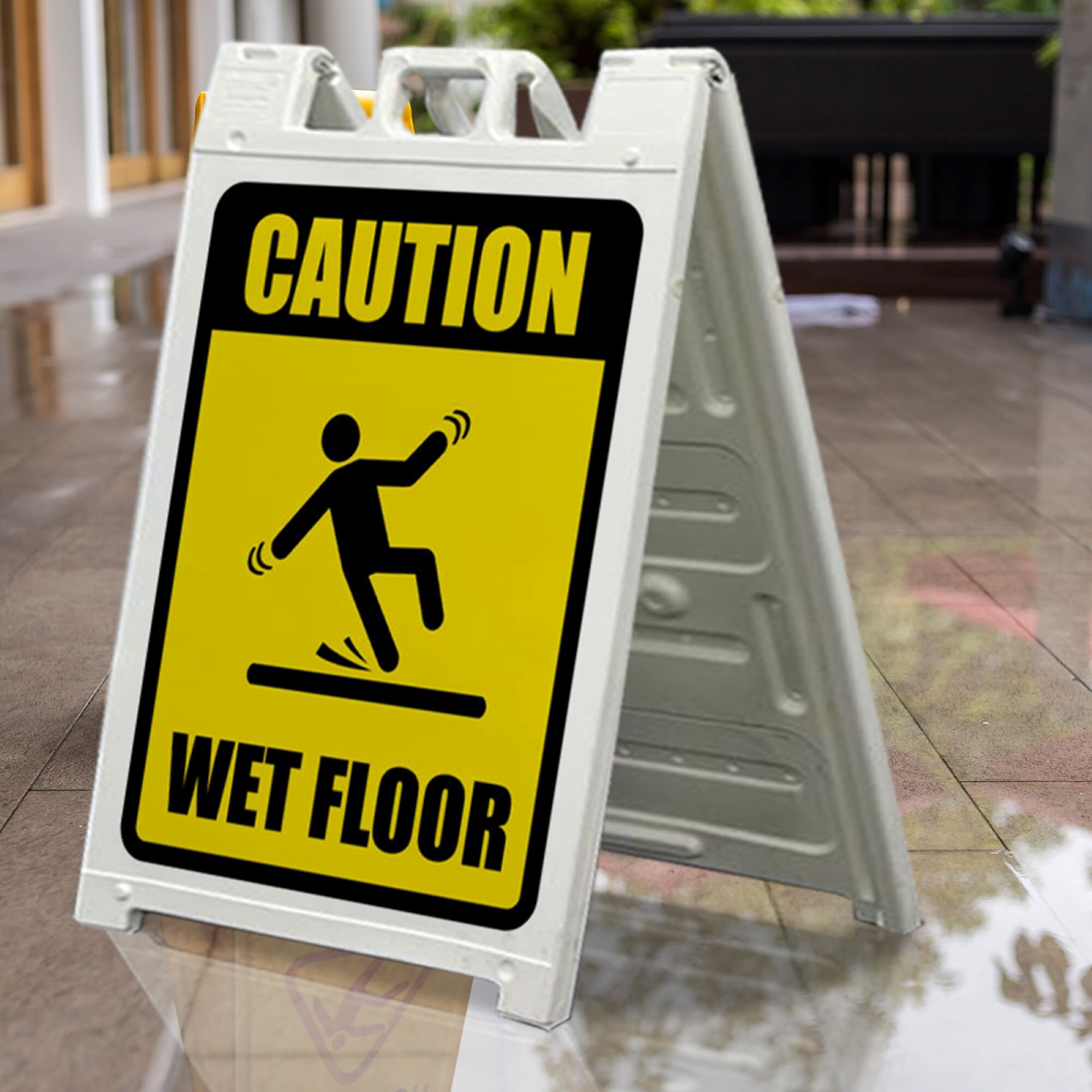 White Plasticade Signicade Standard 24x36 Only Frame, A Frame Sidewalk ...