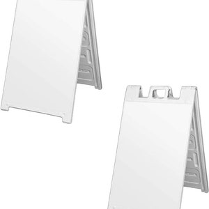 White Plasticade Signicade Standard 24x36 Only Frame, A Frame Sidewalk ...