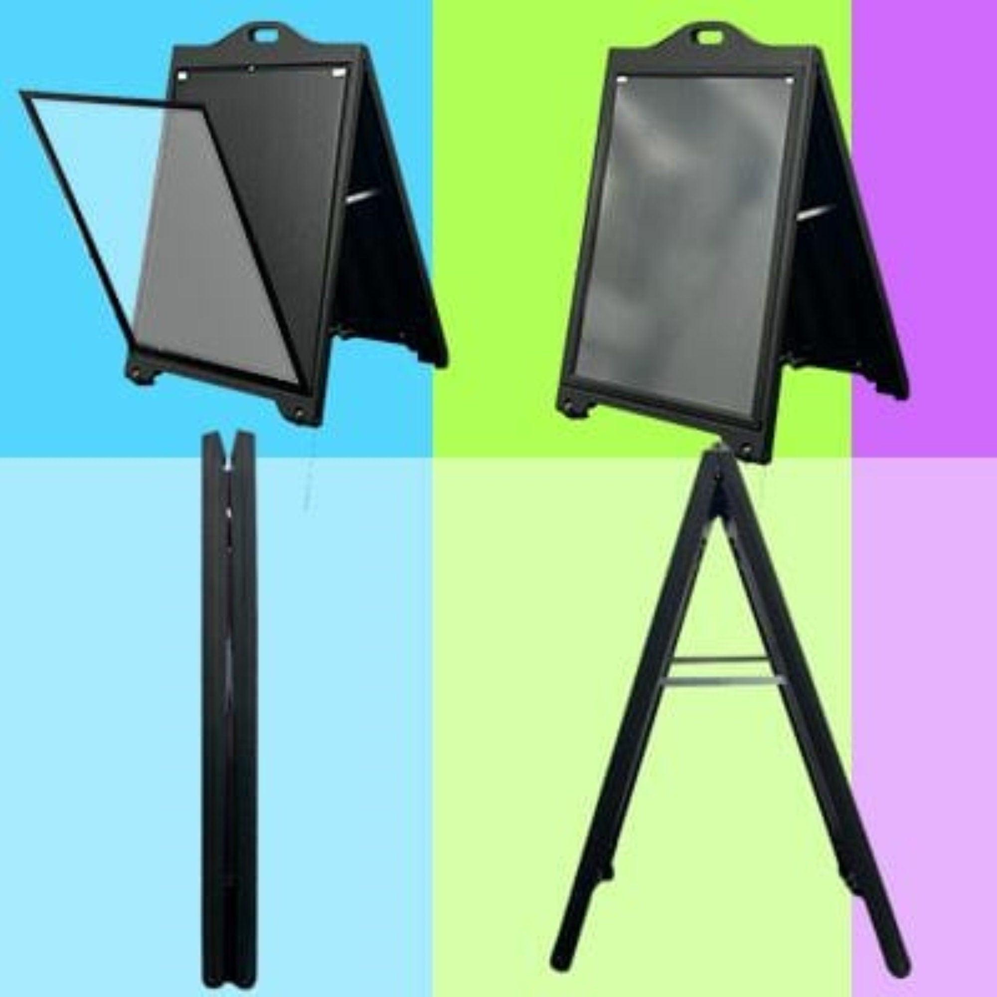 A-frame Sidewalk Curb Sign, Displays Street Signpro With Lens ...