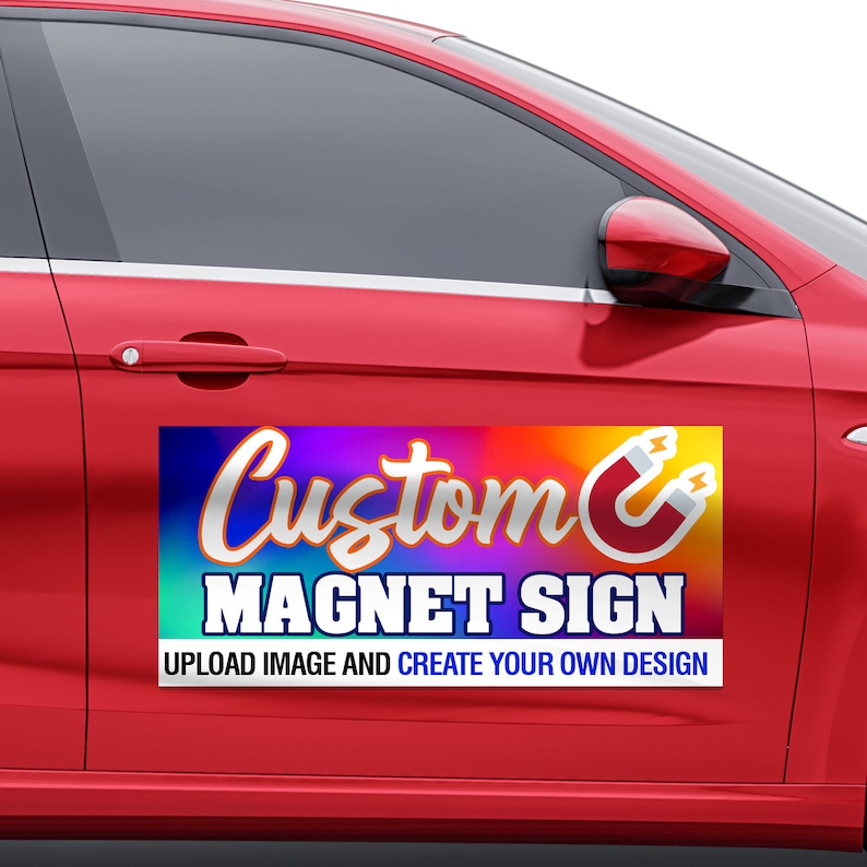 2pc Custom Full Color Magnetic Car Signs, Ready in One Day for Business ...