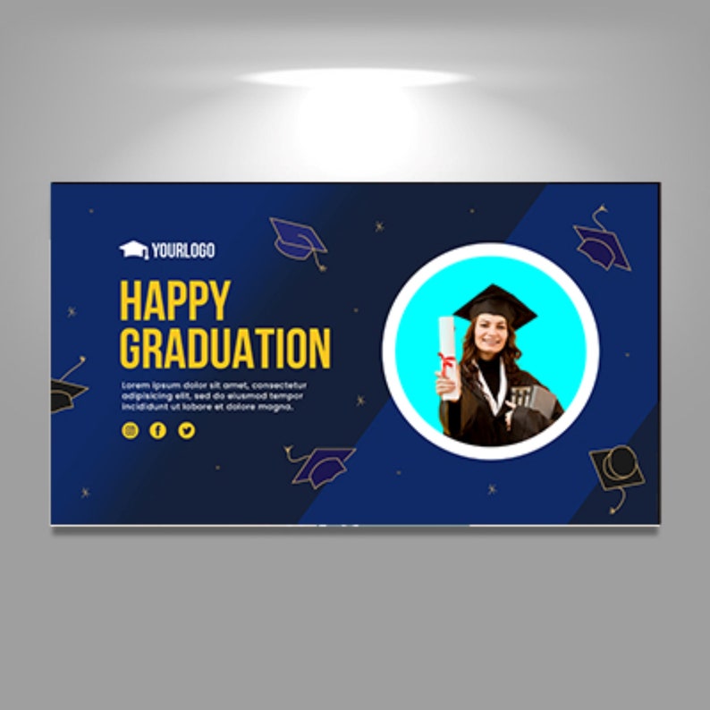 Custom Graduations Banners 3 X 6 Feet, Personalized Grad Banner, Custom ...