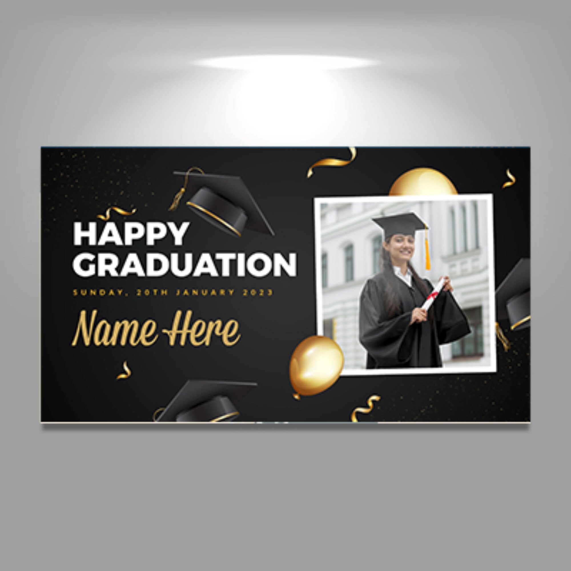 Custom Graduations Banners 3 X 6 Feet, Personalized Grad Banner, Custom ...