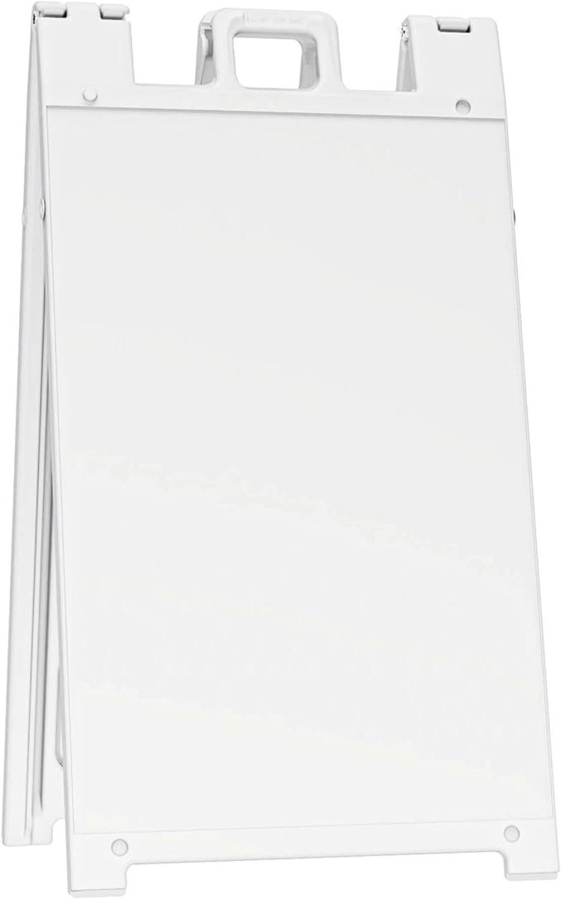 White Plasticade Signicade Standard 24x36 Only Frame, A Frame Sidewalk ...