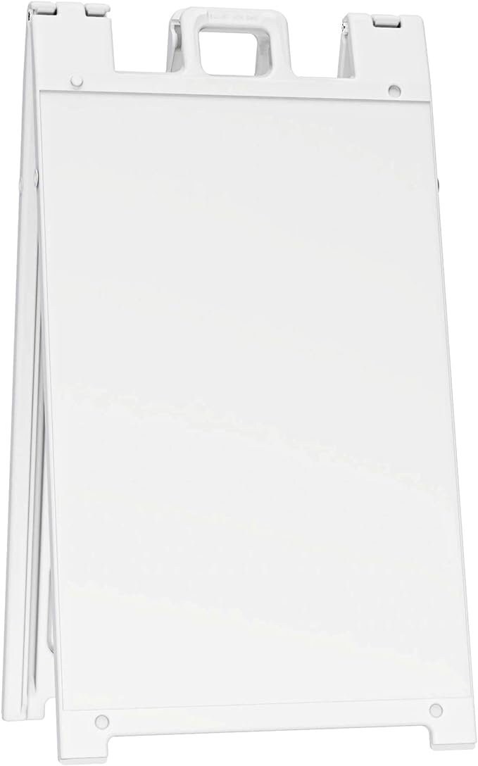 White Plasticade Signicade Standard 24x36 Only Frame, A Frame Sidewalk ...